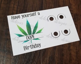 Marijuana Birthday Card | Etsy