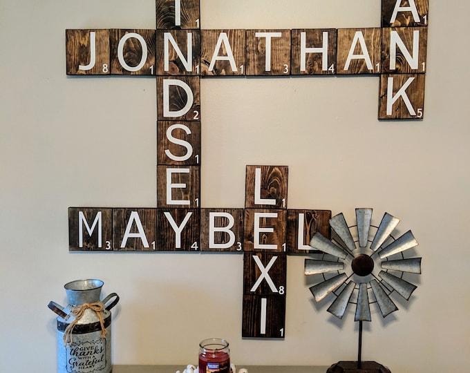 Large Scrabble Letters | Letter Tiles | Wall Letters | Wall Art ...
