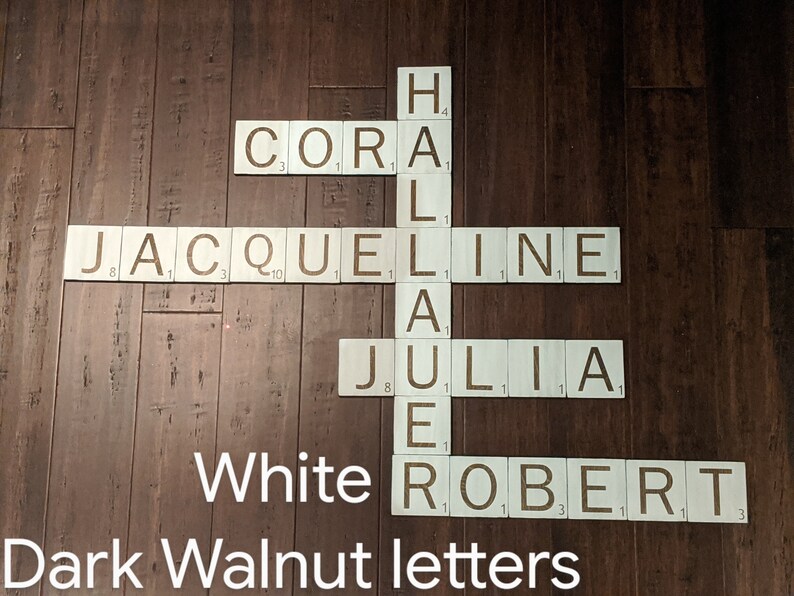 Large Scrabble Letters Letter Tiles Wall Letters Wall | Etsy