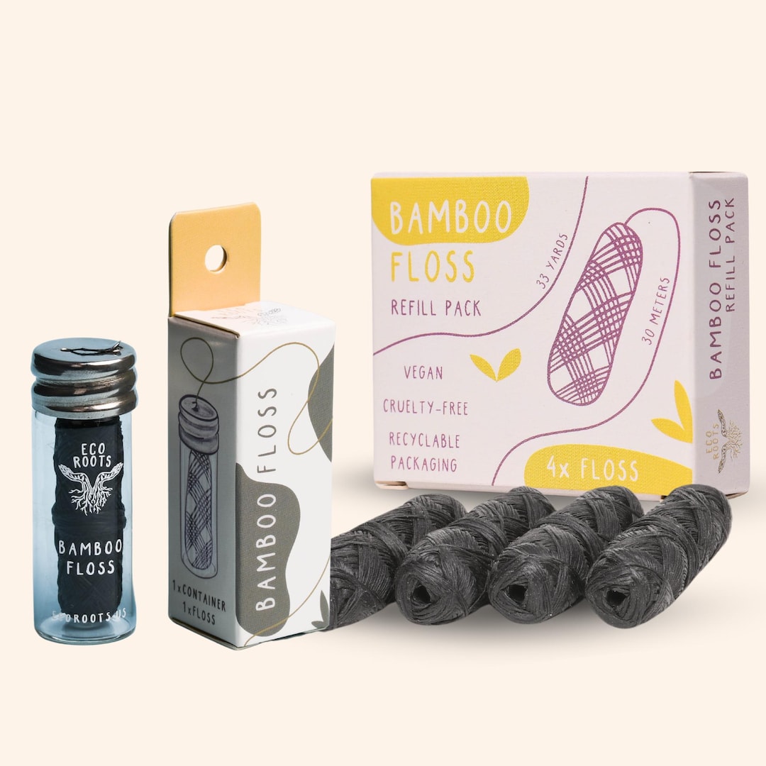 Bundle Bamboo Floss + Refill BUNDLE | Bundle Set | Eco Floss | Zero ...