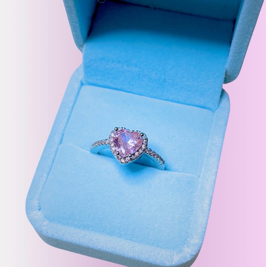 925 Sterling Silver Ring in Princess Charm - Etsy