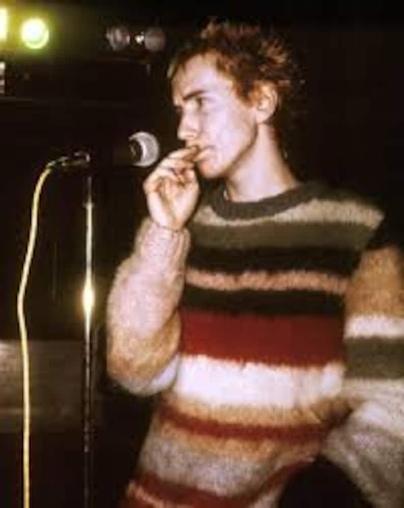 Johnny Rotten Mohair Jumper Replica Of Punk John Lydon Sex Pistols