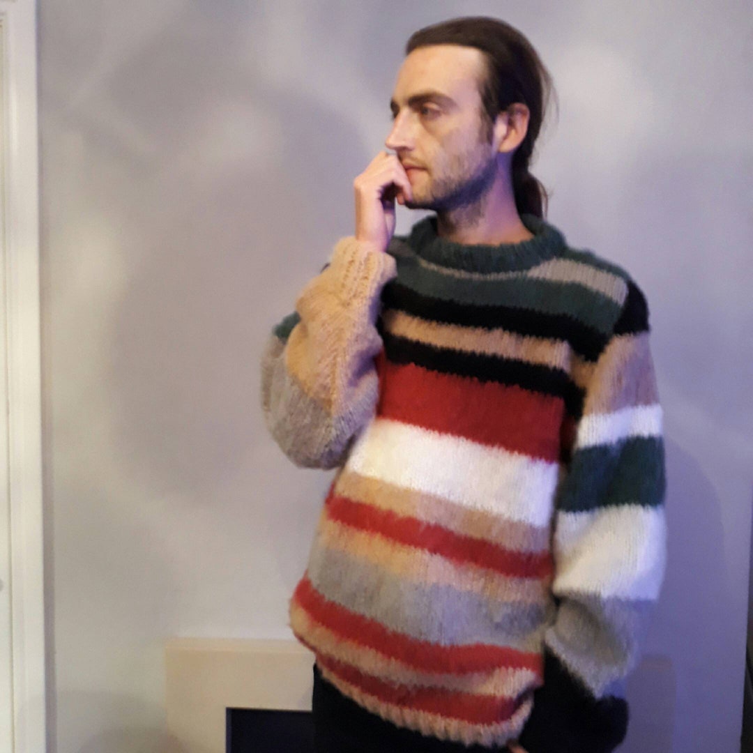 Johnny Rotten Mohair Jumper Replica Of Punk John Lydon Sex Pistols