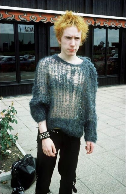 Johnny Rotten Jumper (aka John Lydon) Like the Mohair Jumper He Wore ...