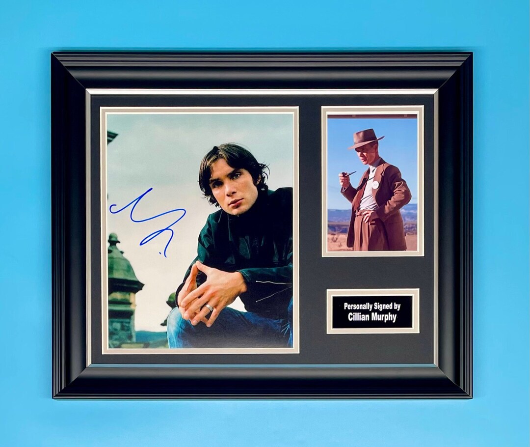 Cillian Murphy Signed Photo in Luxury Handmade Wooden Frame & AFTAL ...
