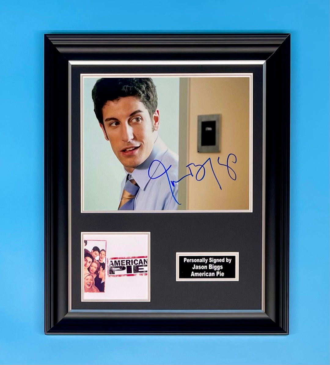 Jason Biggs Signed Photo in Luxury Handmade Wooden Frame & AFTAL Member ...