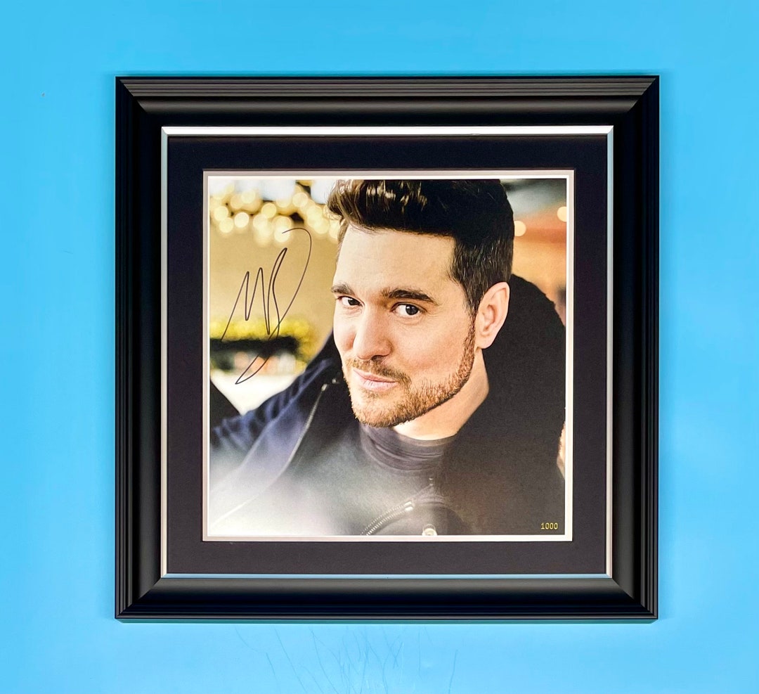 Michael Buble Signed Photo in Luxury Handmade Wooden Frame & AFTAL ...