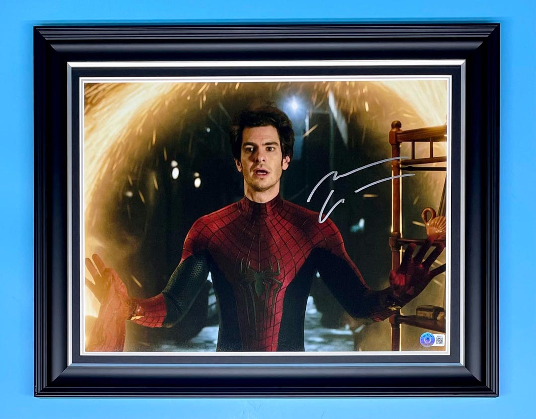 Andrew Garfield Signed Photo in Luxury Handmade Wooden Frame With ...