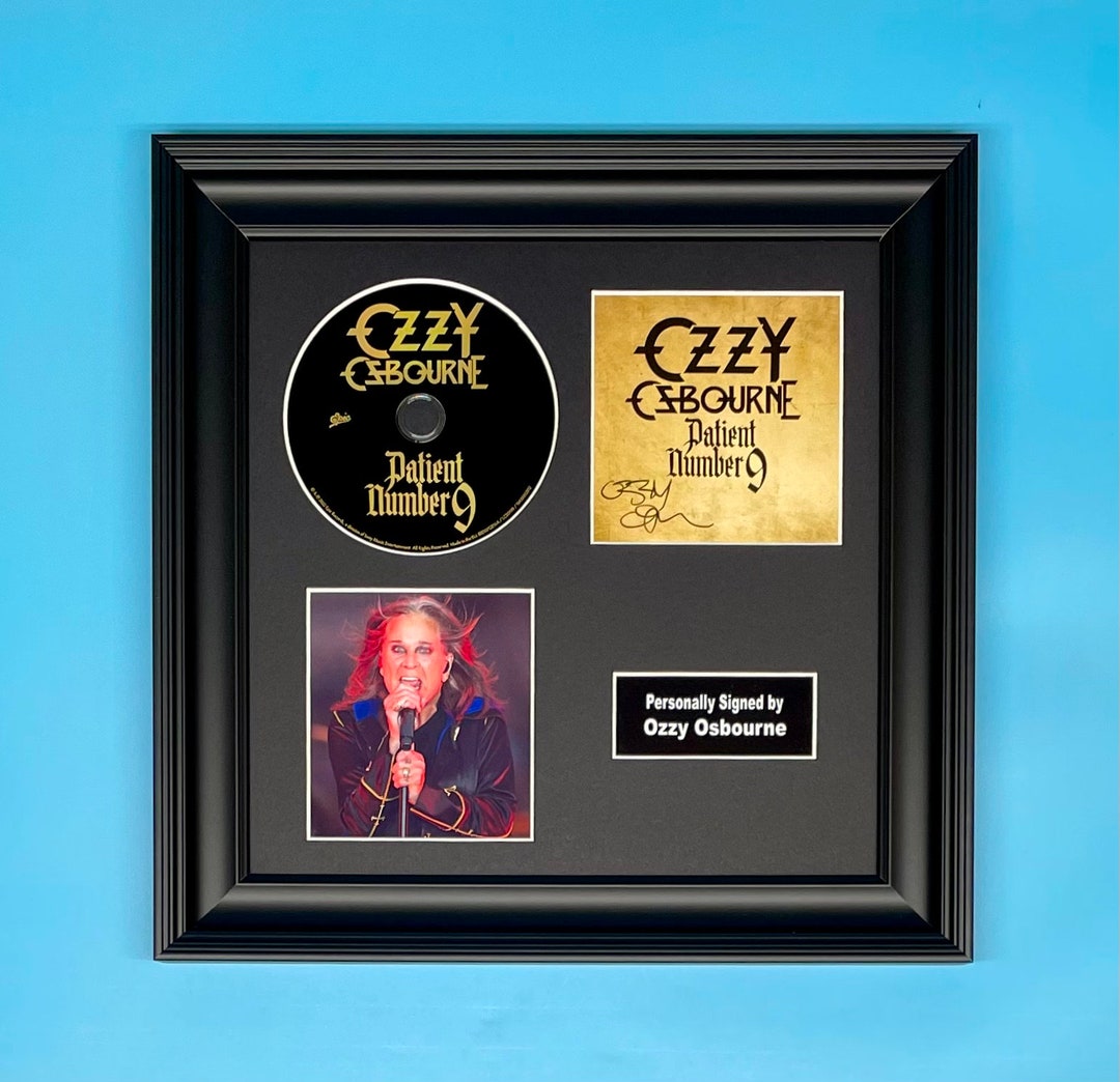 Ozzy Osbourne Signed Patient Number 9 Album Cover & CD in Luxury ...