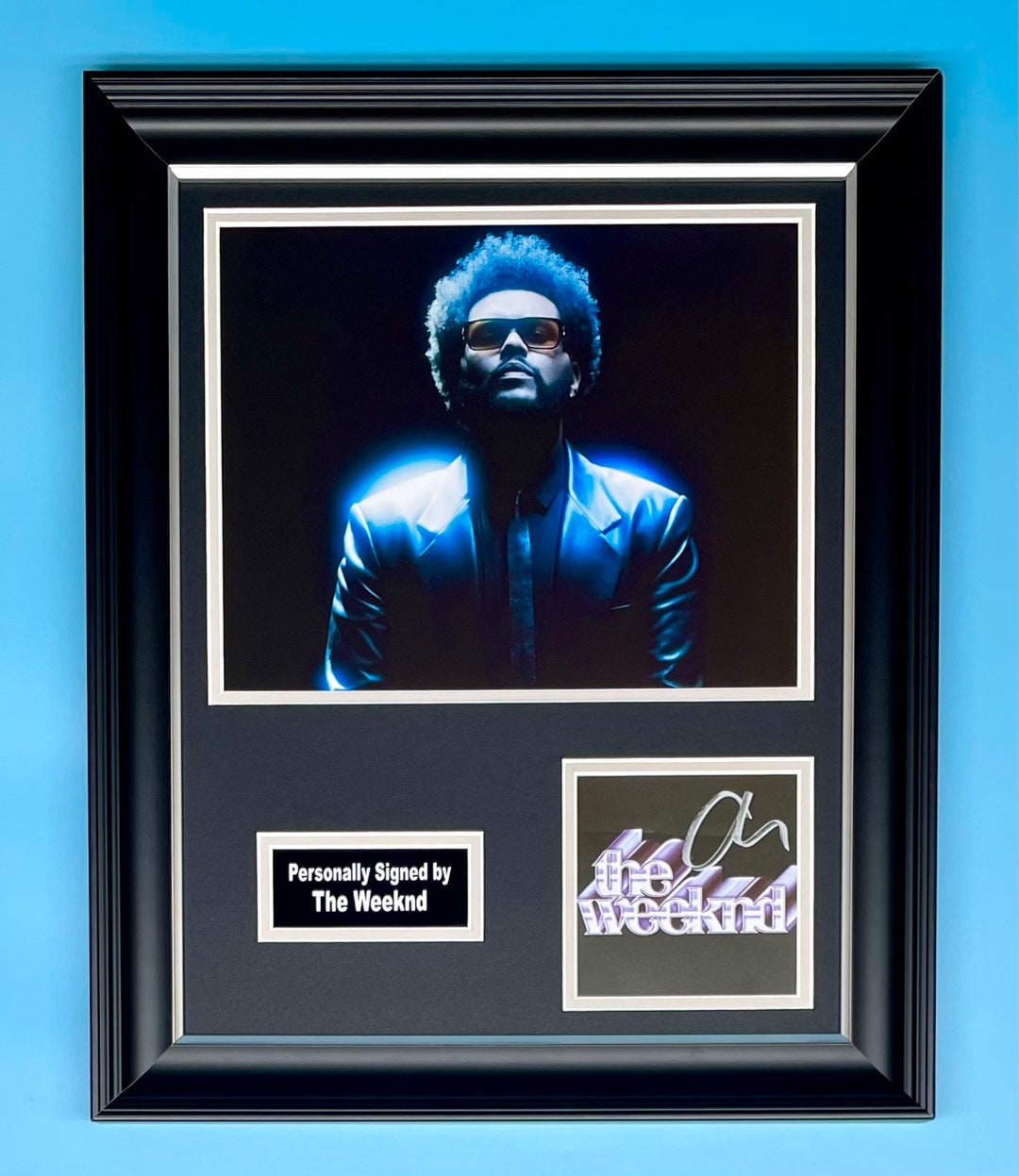 The Weeknd Signed Photo in Luxury Handmade Wooden Frame & AFTAL Member ...