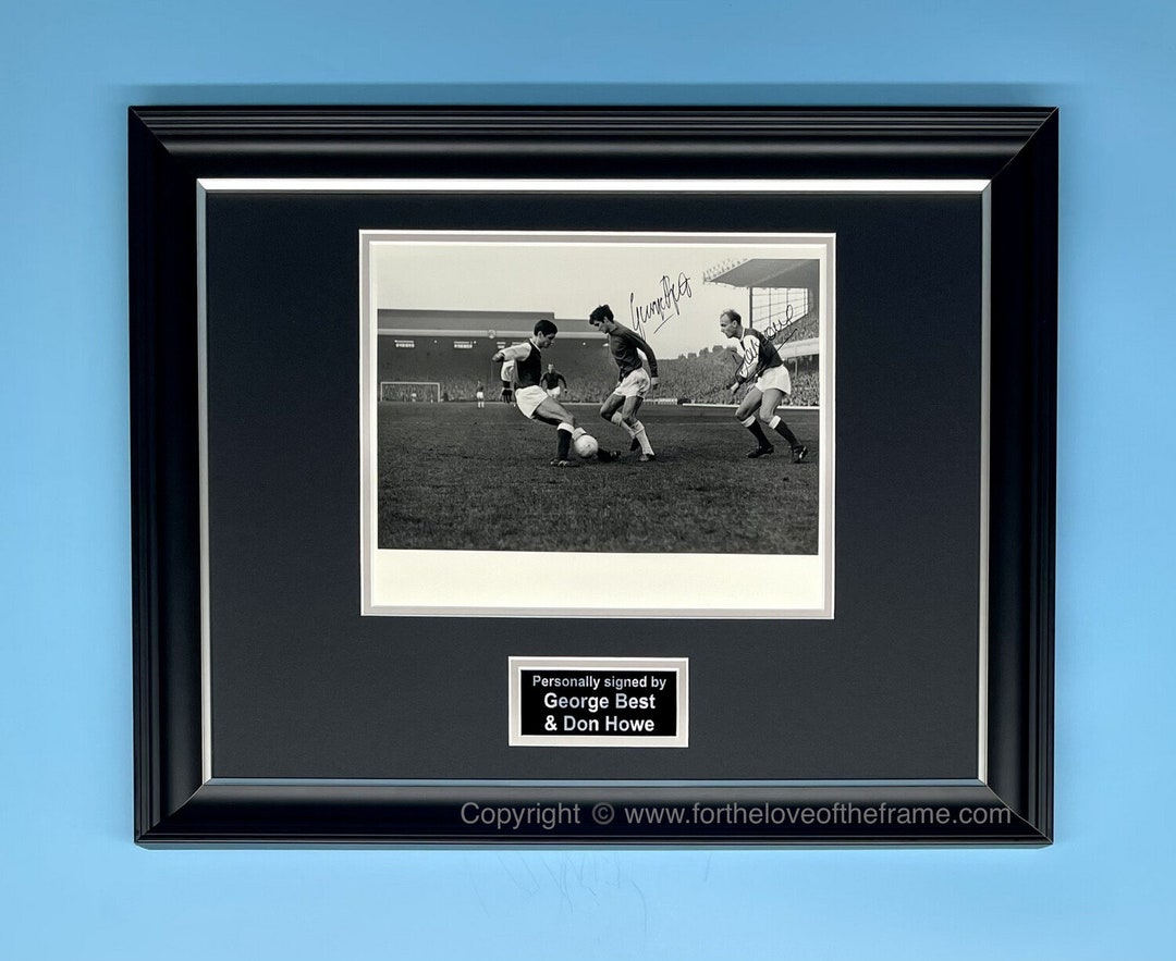 Don Howe & George Best Signed Autograph Football Soccer Memorabilia ...
