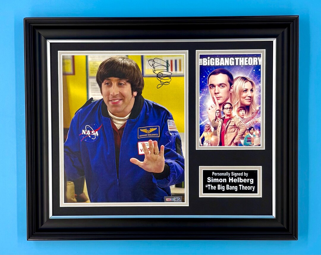 Simon Helberg Signed Photo in Luxury Handmade Wooden Frame & COA the ...