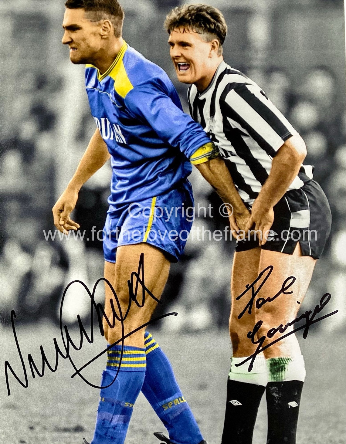 Paul Gascoigne & Vinnie Jones Hand Signed by Both Legends - Etsy UK