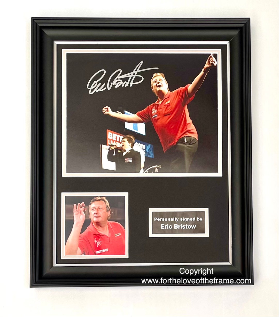 Eric Bristow Signed Autograph Sport Memorabilia Darts Photo in Luxury ...