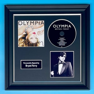 Bryan Ferry Signed Photo & CD in Luxury Handmade Wooden Frame With ...