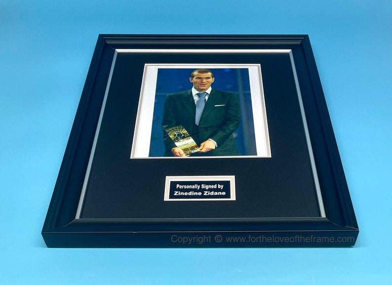 Zinedine Zidane Signed Autograph Soccer Football Memorabilia POTY ...