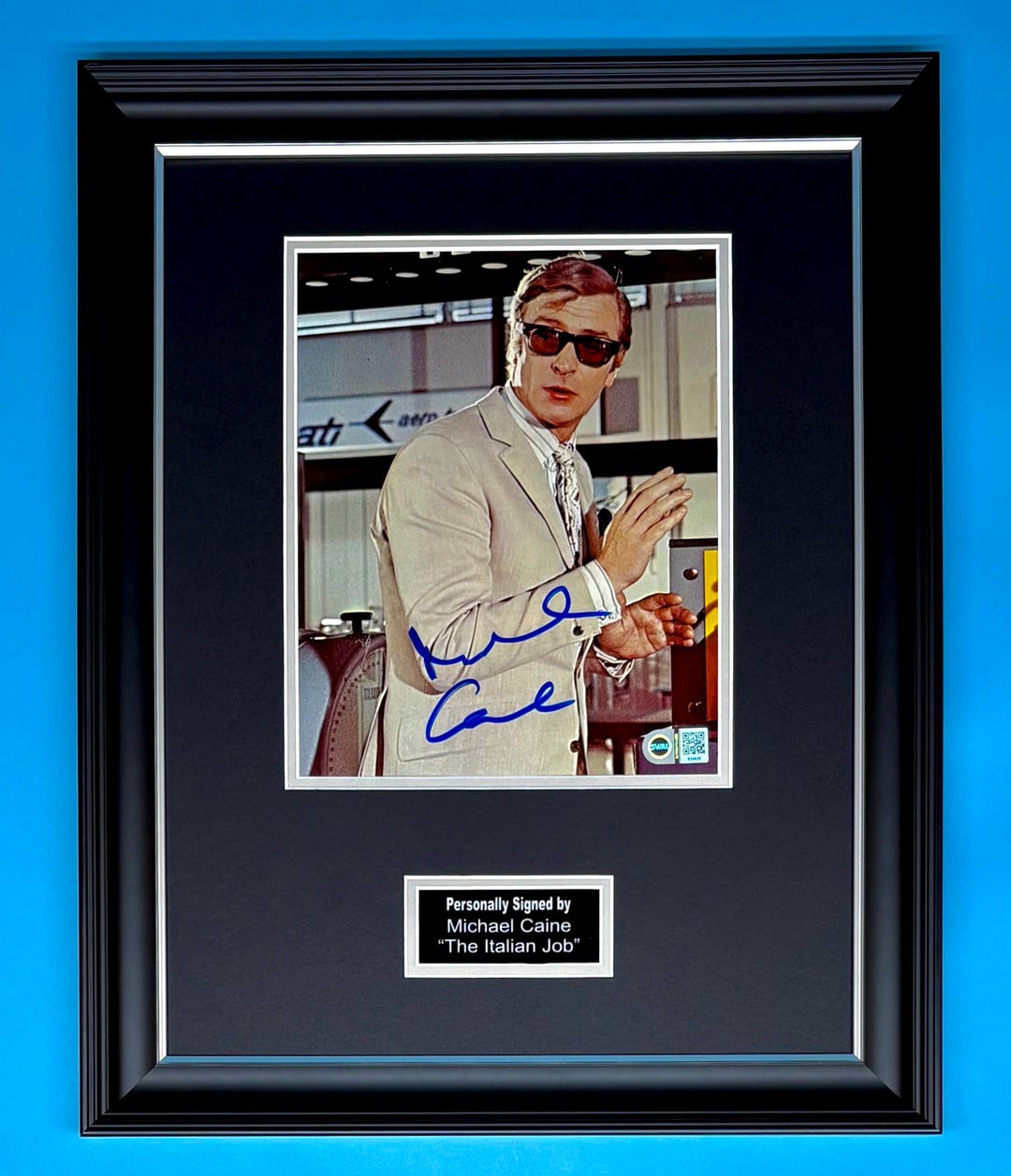 Michael Caine Signed Photo in Luxury Handmade Wooden Frame & SWAU COA ...