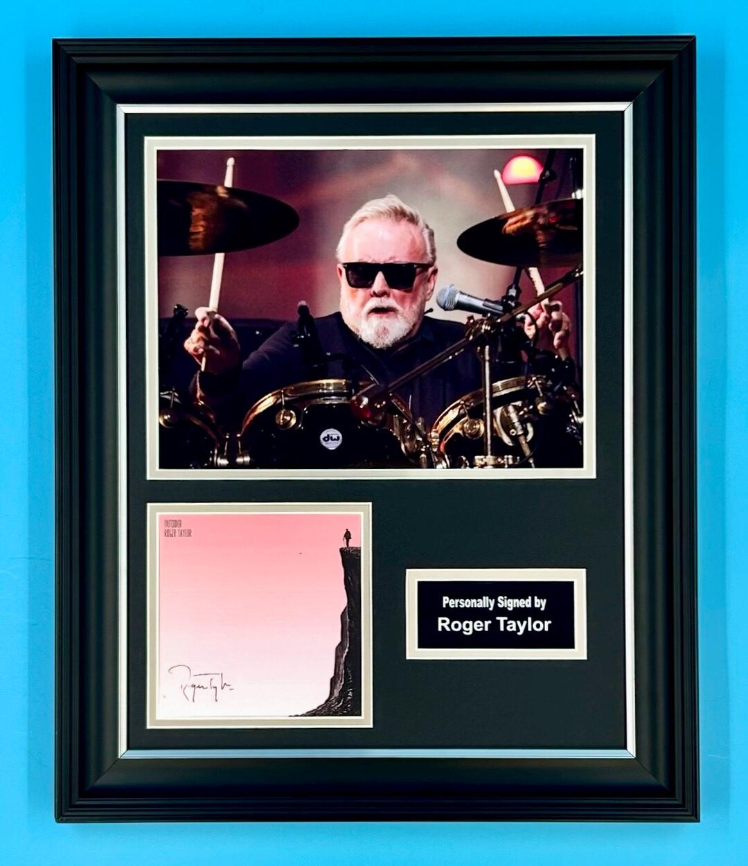 Roger Taylor Signed Photo in Luxury Handmade Wooden Frame & AFTAL ...