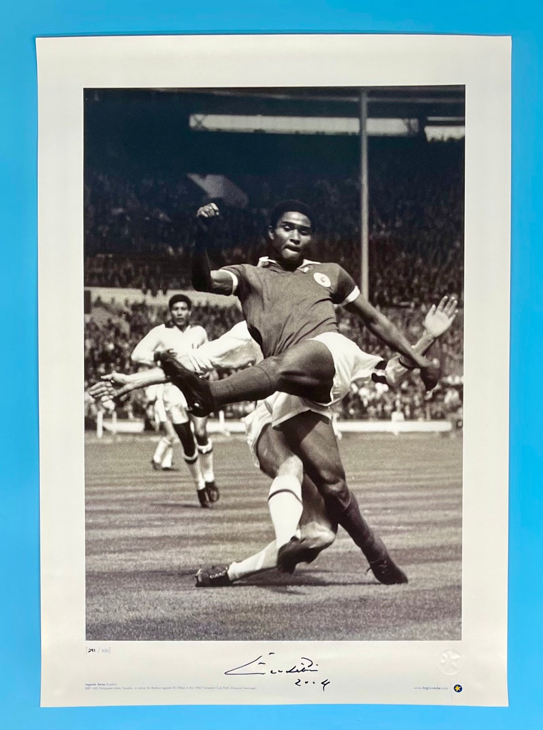 Eusebio Signed Limited Edition Poster & AFTAL Member Certificate of ...