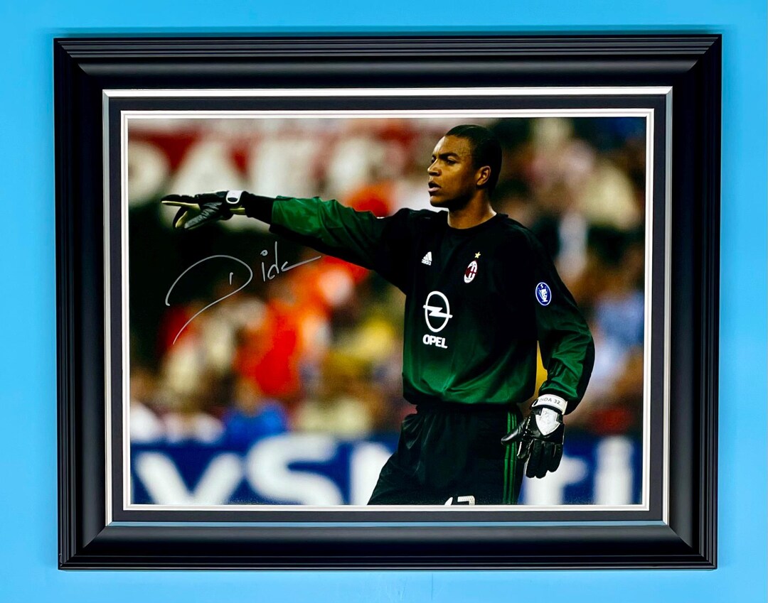 Dida Signed Photo in Luxury Handmade Wooden Frame & AFTAL Member COA AC ...