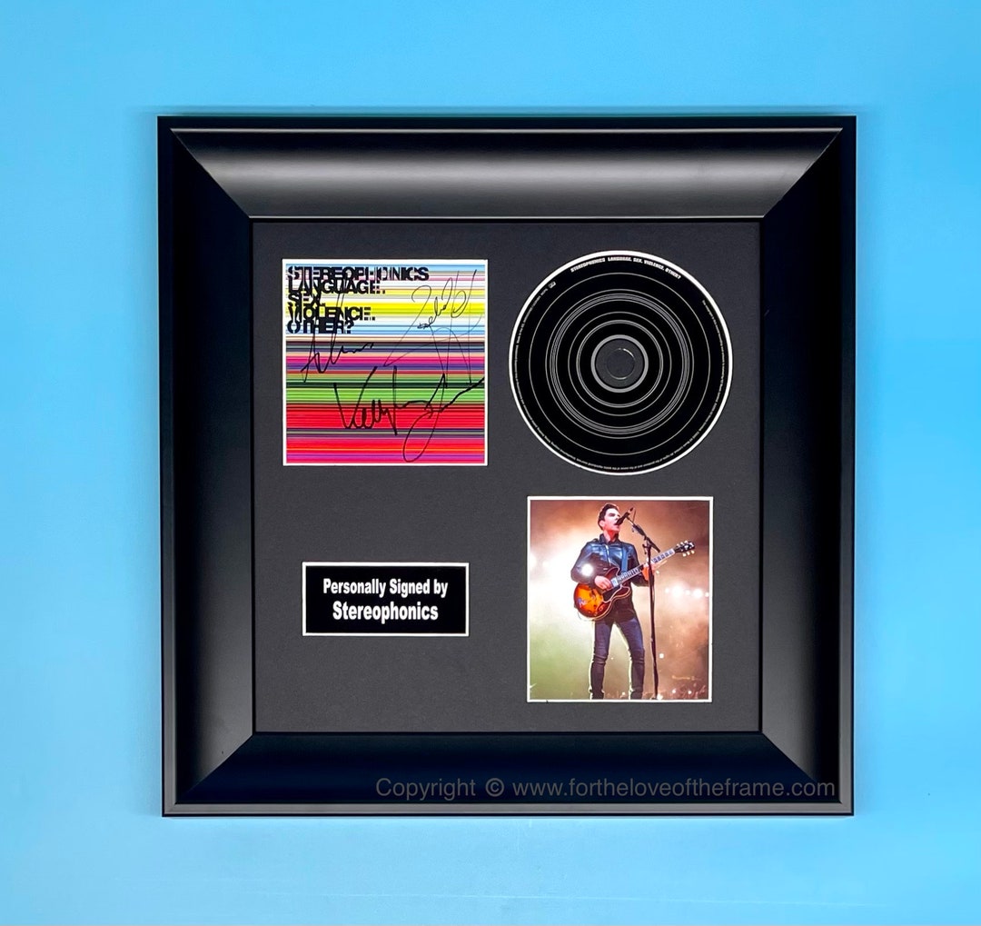 Stereophonics Signed Album Cover & CD in Luxury Handmade Wooden Frame ...
