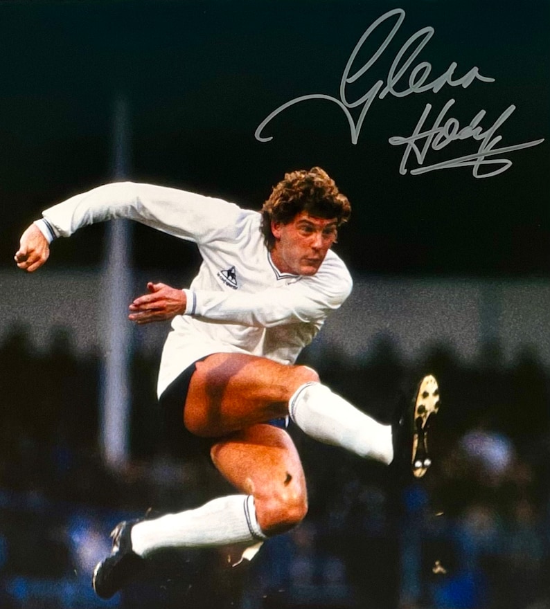 Glenn Hoddle Signed Photo in Luxury Handmade Wooden Frame & AFTAL ...