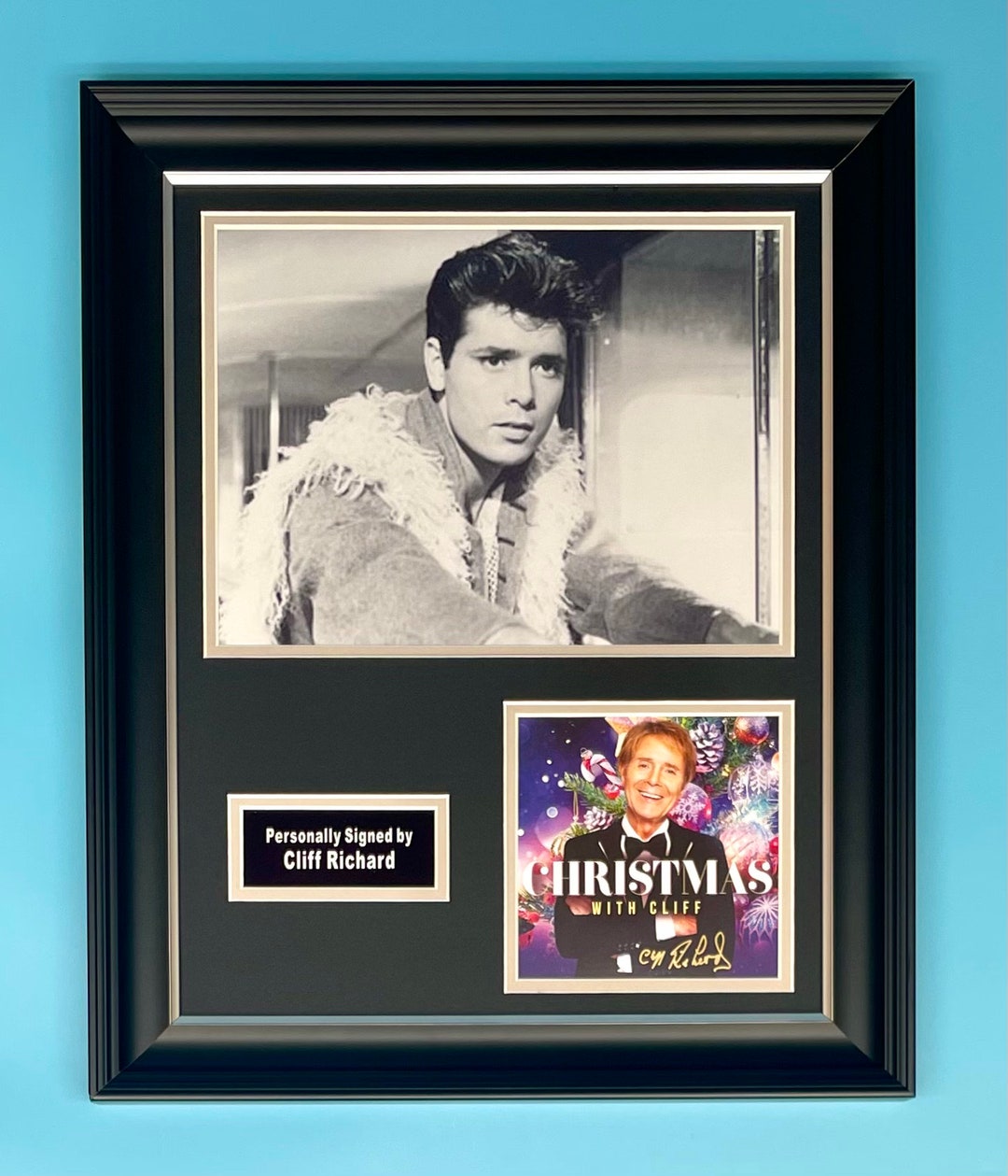 Cliff Richard Signed Photo in Luxury Handmade Wooden Frame & AFTAL ...