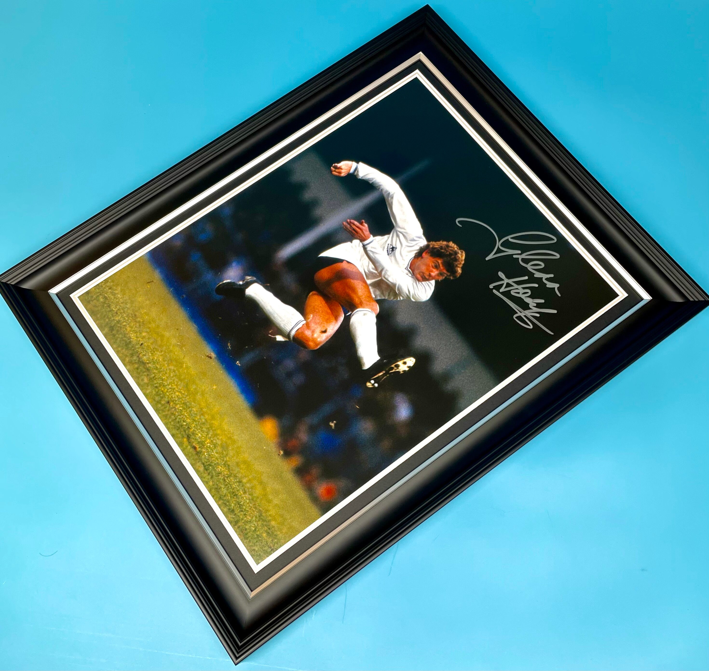Glenn Hoddle Signed Photo in Luxury Handmade Wooden Frame & AFTAL ...