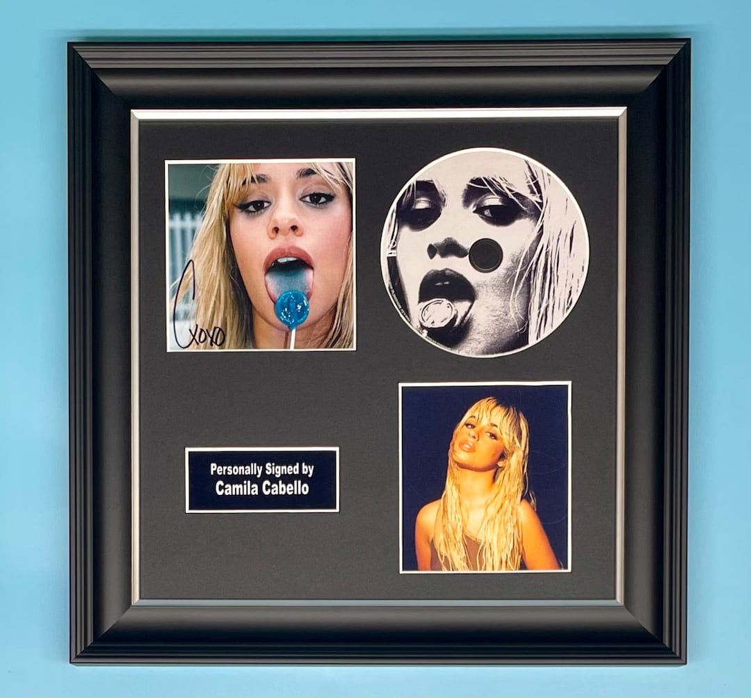 Camila Cabello Signed Photo & CD in Luxury Handmade Wooden Frame With ...