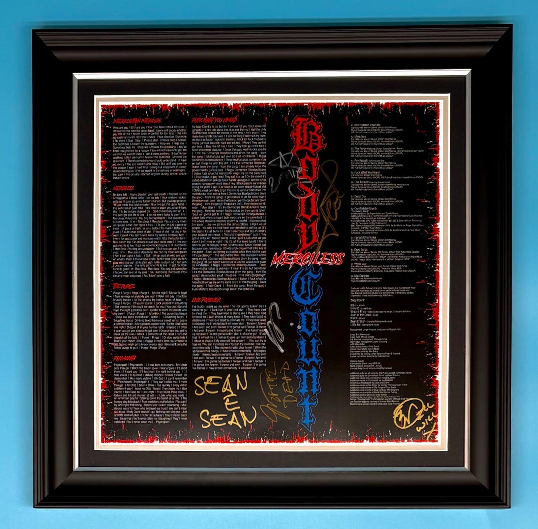 Body Count Signed Photo in Luxury Handmade Wooden Frame & AFTAL Member ...