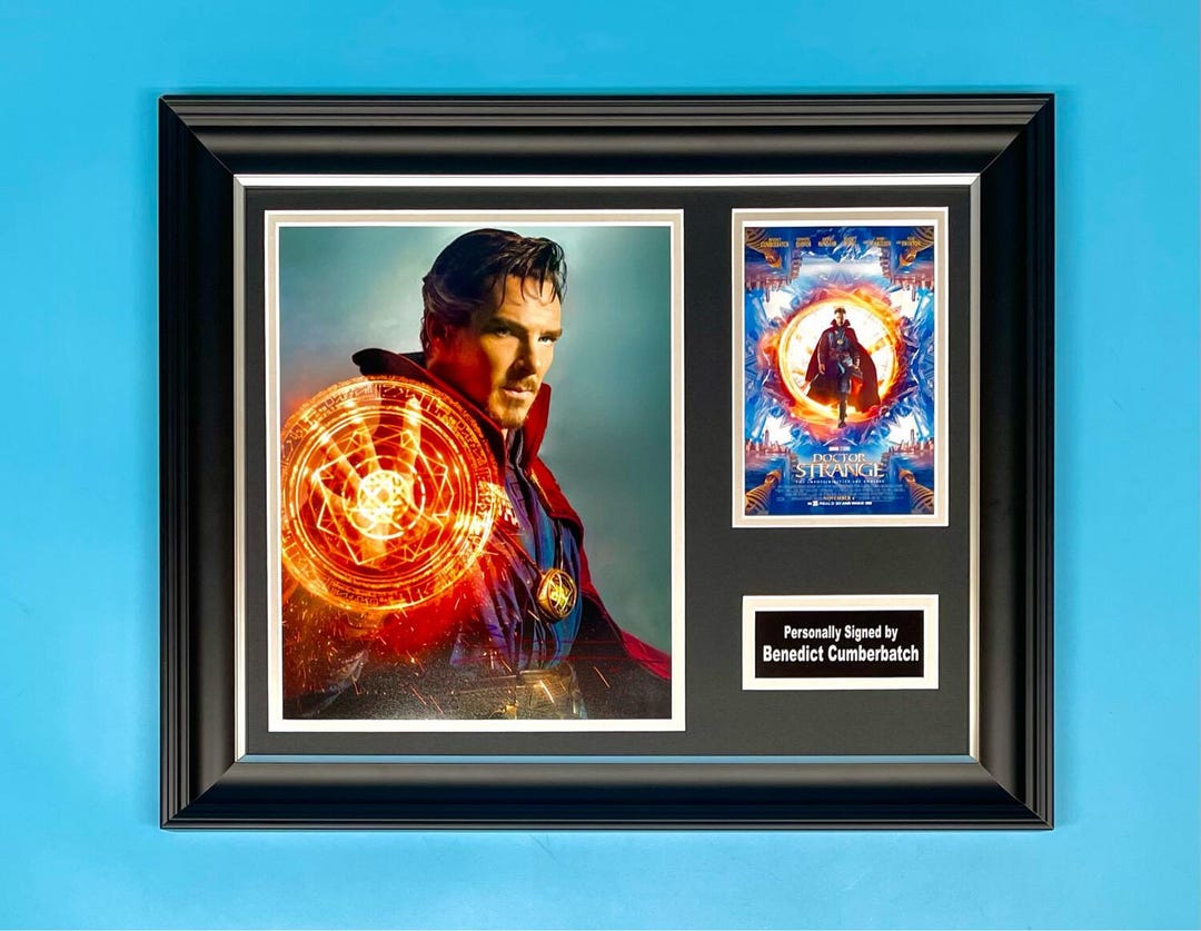 Benedict Cumberbatch Signed Photo in Luxury Handmade Wooden Frame ...