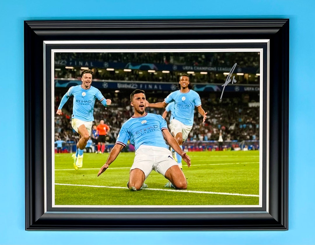 Rodri Signed Photo in Luxury Handmade Wooden Frame & AFTAL Member COA ...