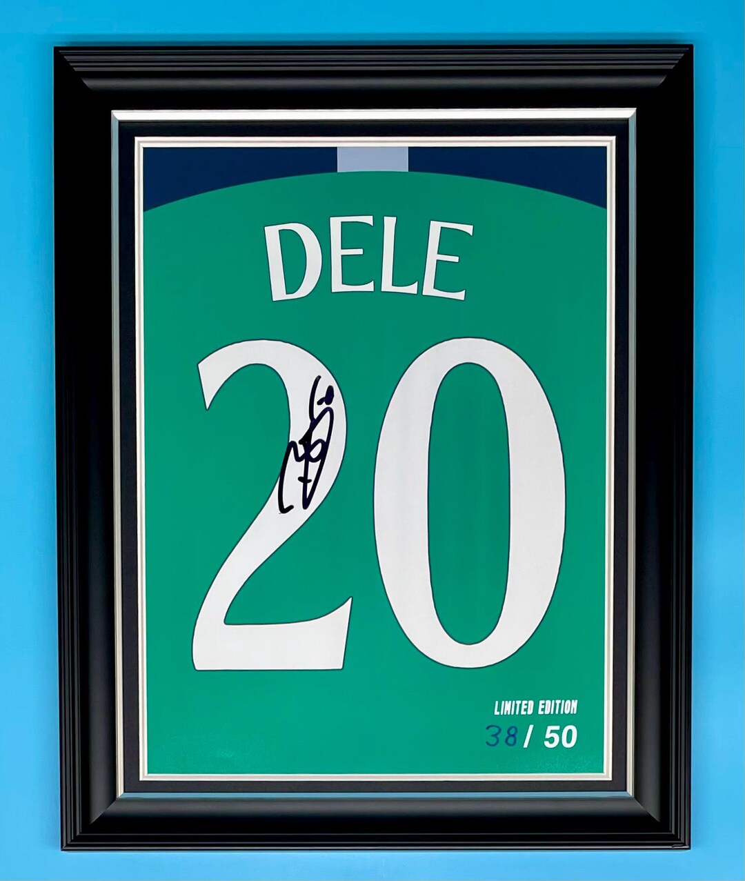 Dele Alli Signed Photo in Luxury Handmade Wooden Frame & AFTAL Member ...