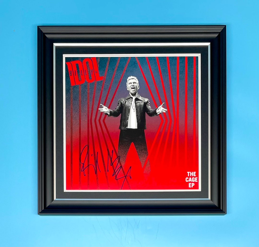 Billy Idol Signed Photo in Luxury Handmade Wooden Frame & AFTAL Member ...