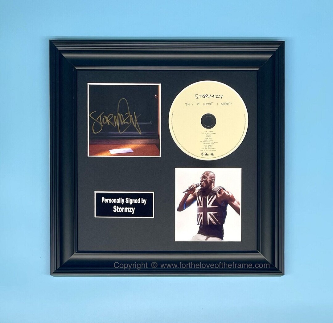 Stormzy Signed This is What I Mean Album Cover & CD in Luxury Handmade ...