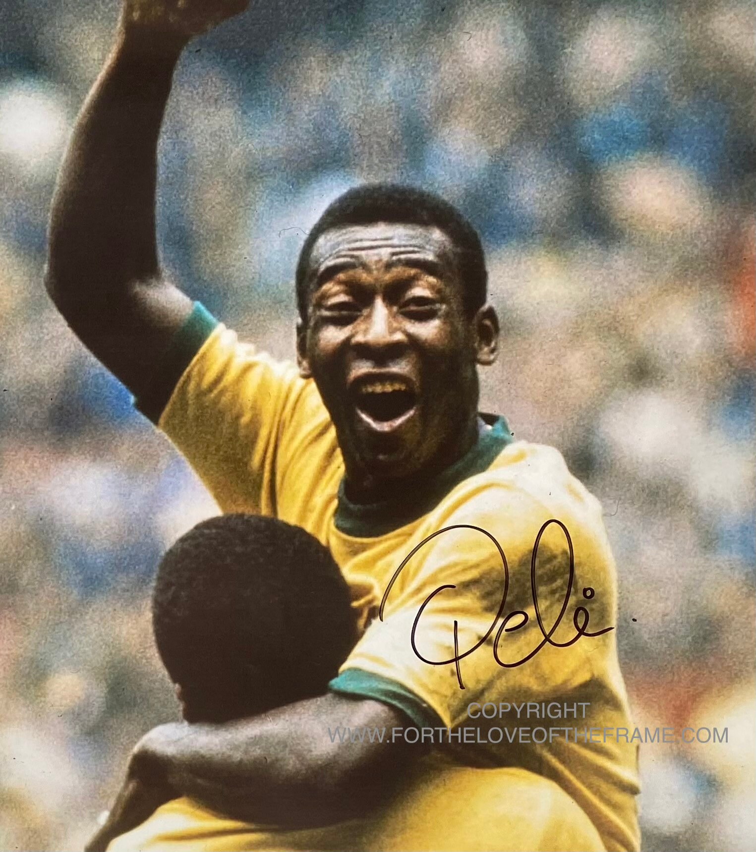 Pele Hand Signed Large Iconic Brazil World Cup Football Soccer | Etsy