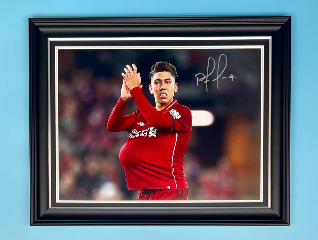 Roberto Firmino Signed Photo in Luxury Handmade Wooden Frame & AFTAL ...