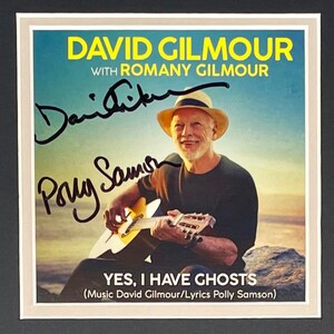 Polly Samson & David Gilmour Signed Photo in Luxury Handmade Wooden ...