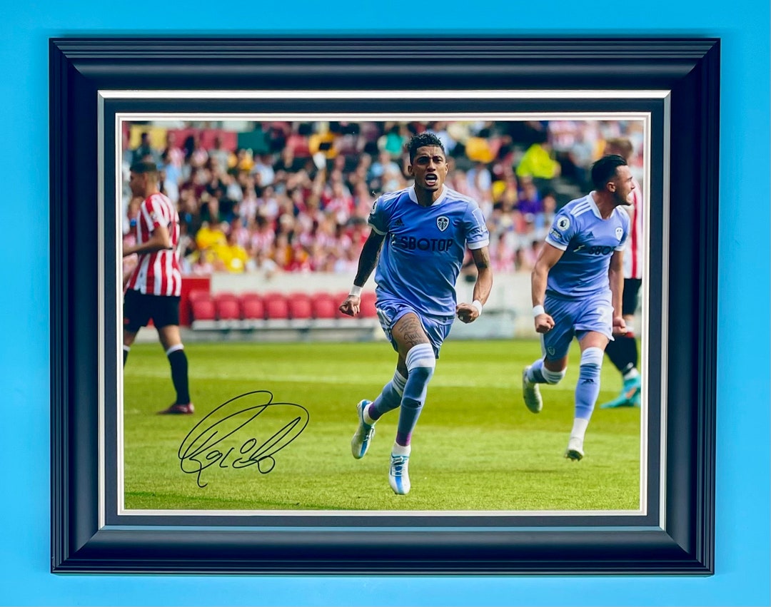 Raphinha Signed Photo in Luxury Handmade Wooden Frame & AFTAL Member ...
