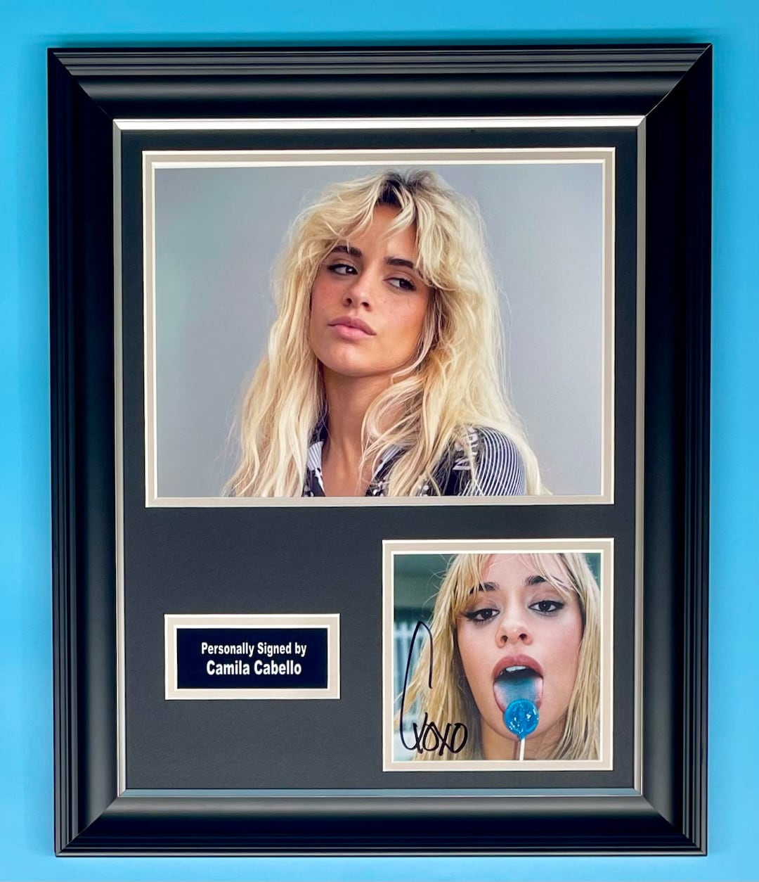 Camila Cabello Signed Photo in Luxury Handmade Wooden Frame & AFTAL ...