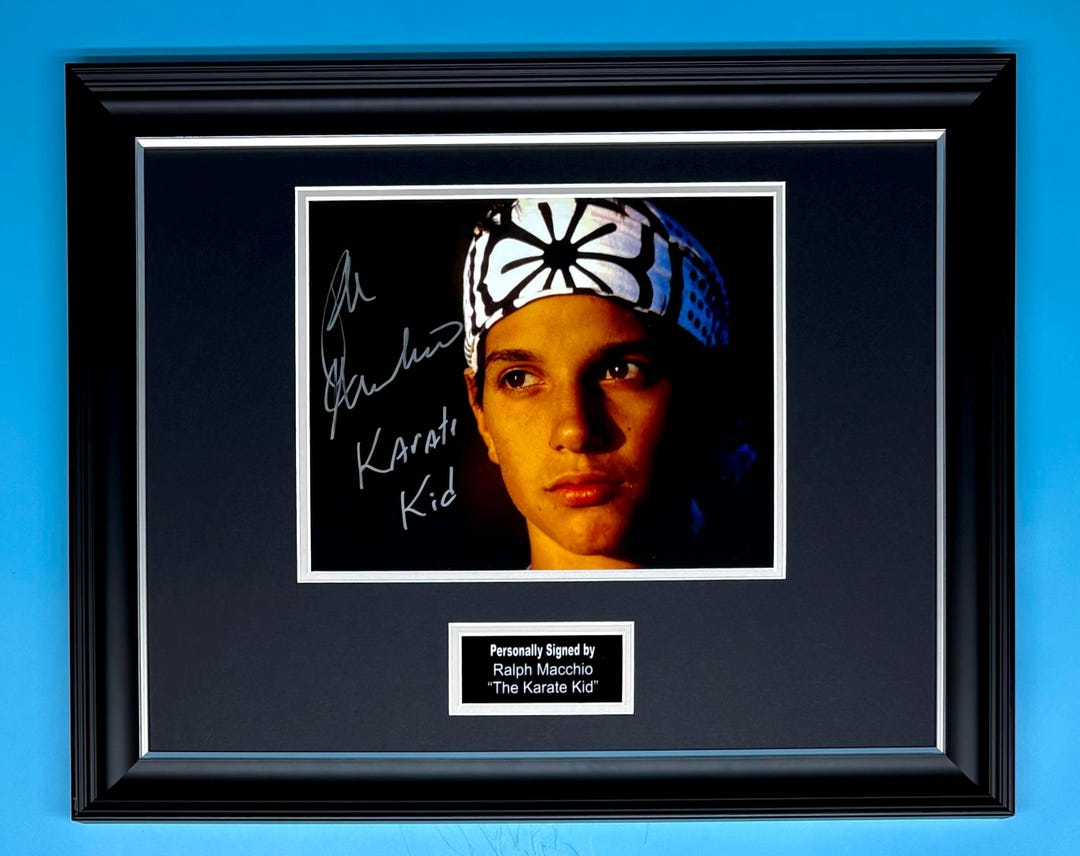 Ralph Macchio Signed Photo in Luxury Handmade Wooden Frame & AFTAL ...