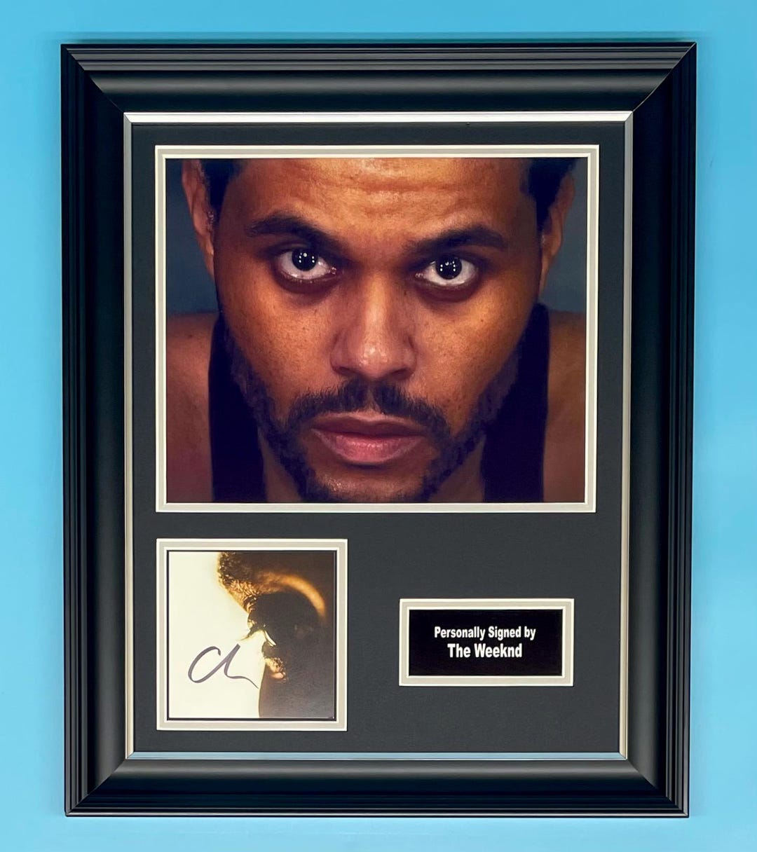 The Weeknd Signed Photo in Luxury Handmade Wooden Frame & AFTAL Member ...
