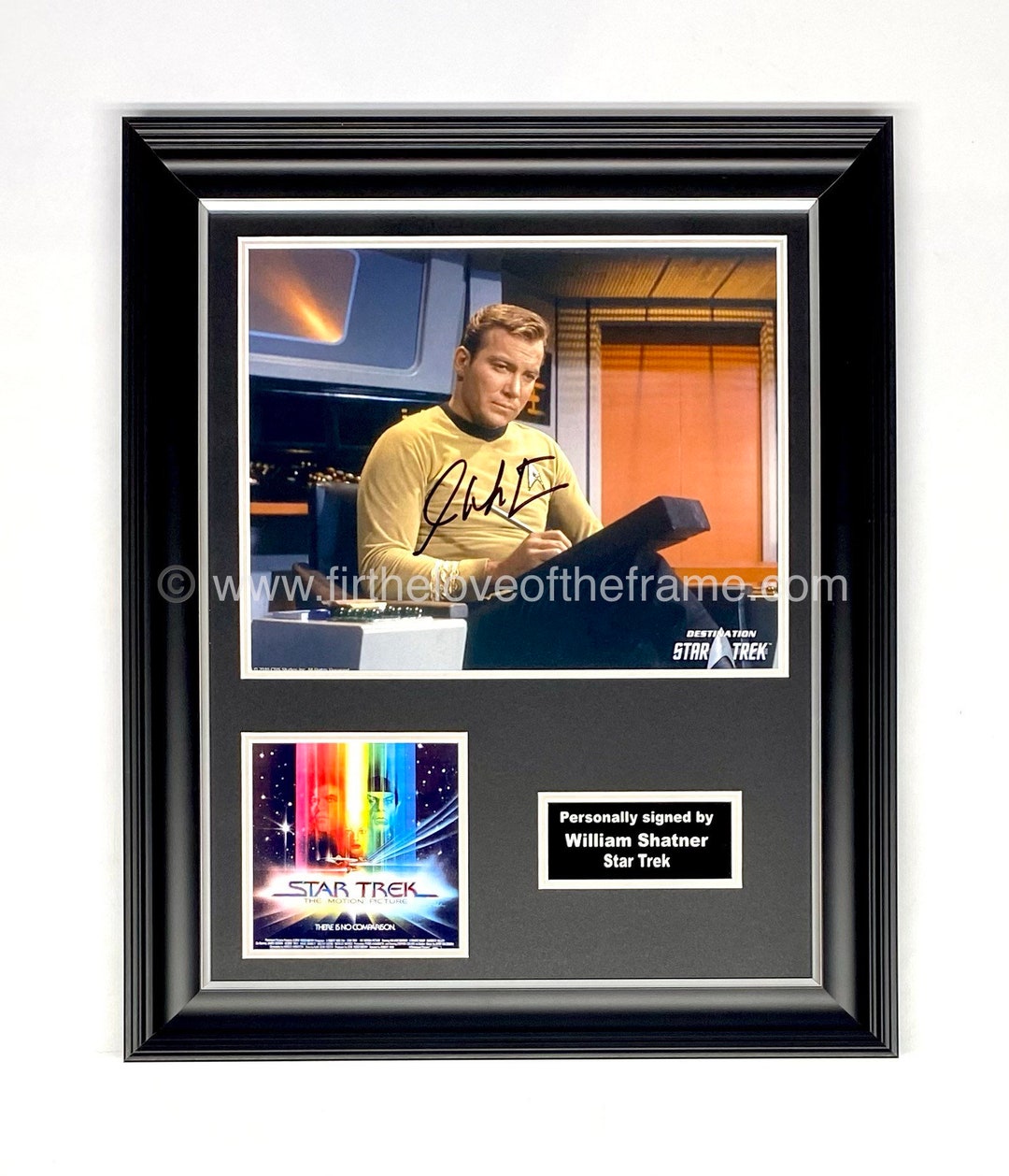William Shatner Signed Autograph Movie Memorabilia Official Star Trek ...