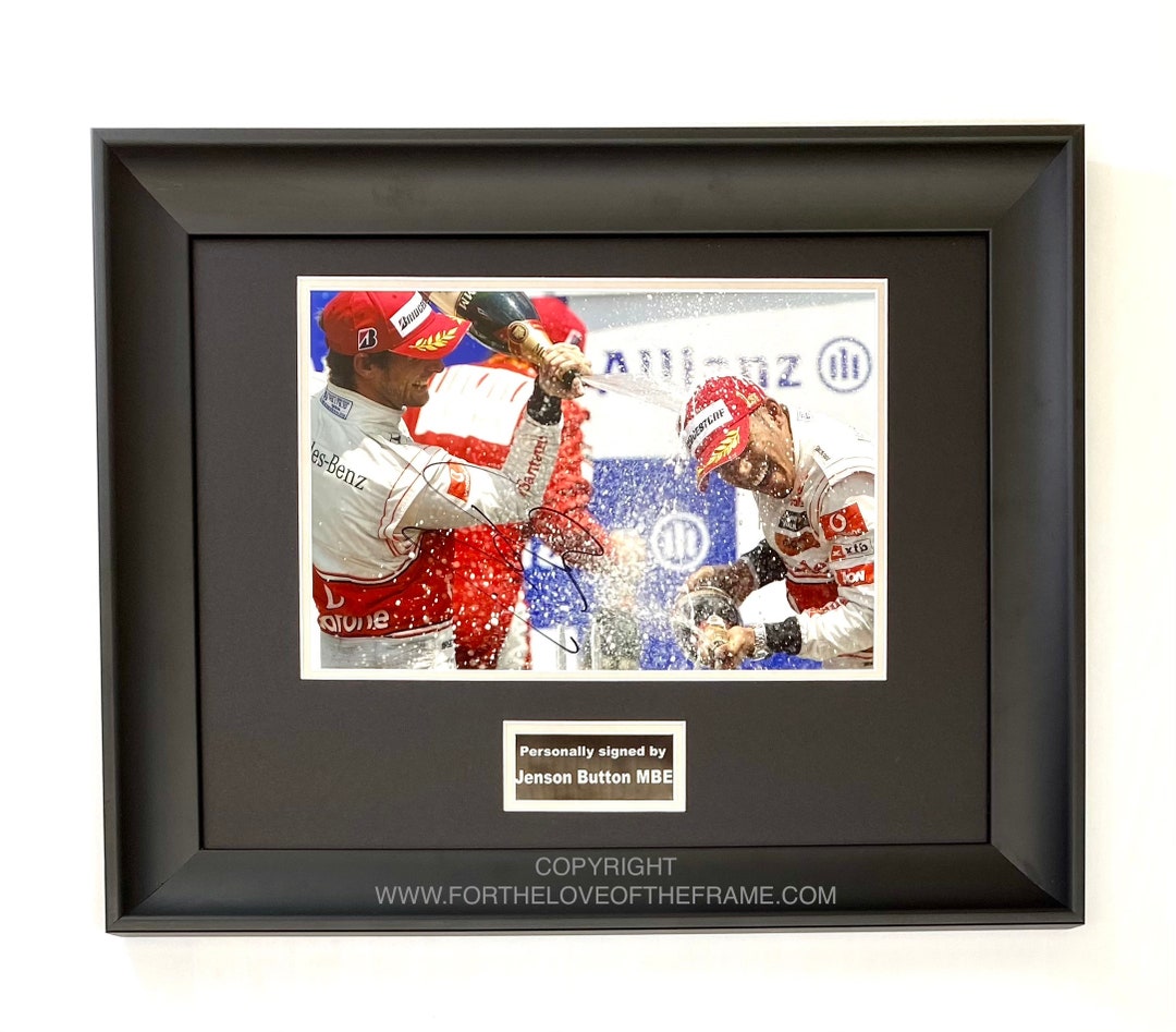 Jenson Button Signed Autograph Motor Racing Memorabilia Formula One ...