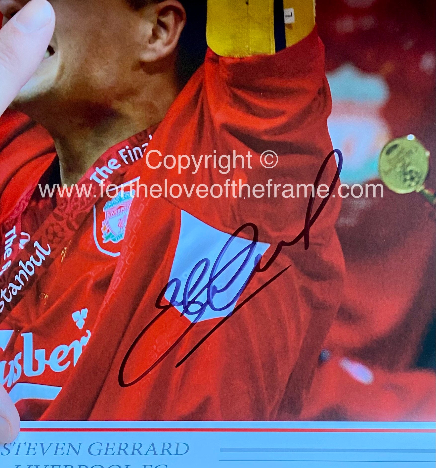 Steven Gerrard Signed Autograph Football Soccer Memorabilia Liverpool ...
