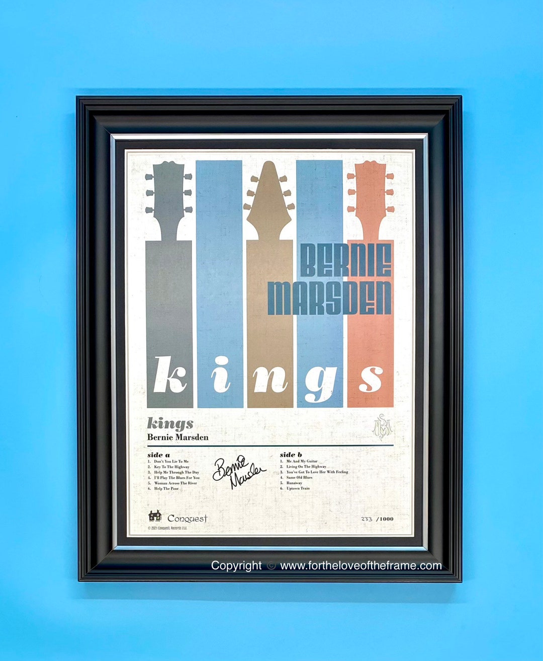 Bernie Marsden Signed Autograph Music Memorabilia Kings Album Cover ...