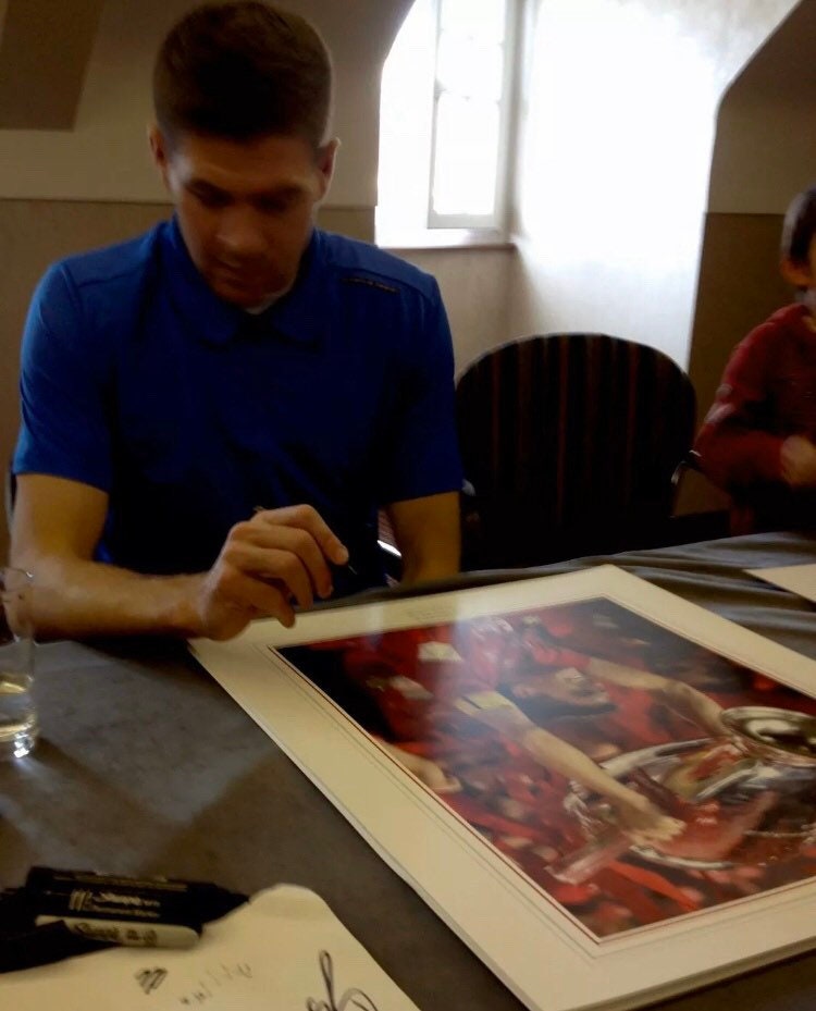 Steven Gerrard Signed Autograph Football Soccer Memorabilia Liverpool ...