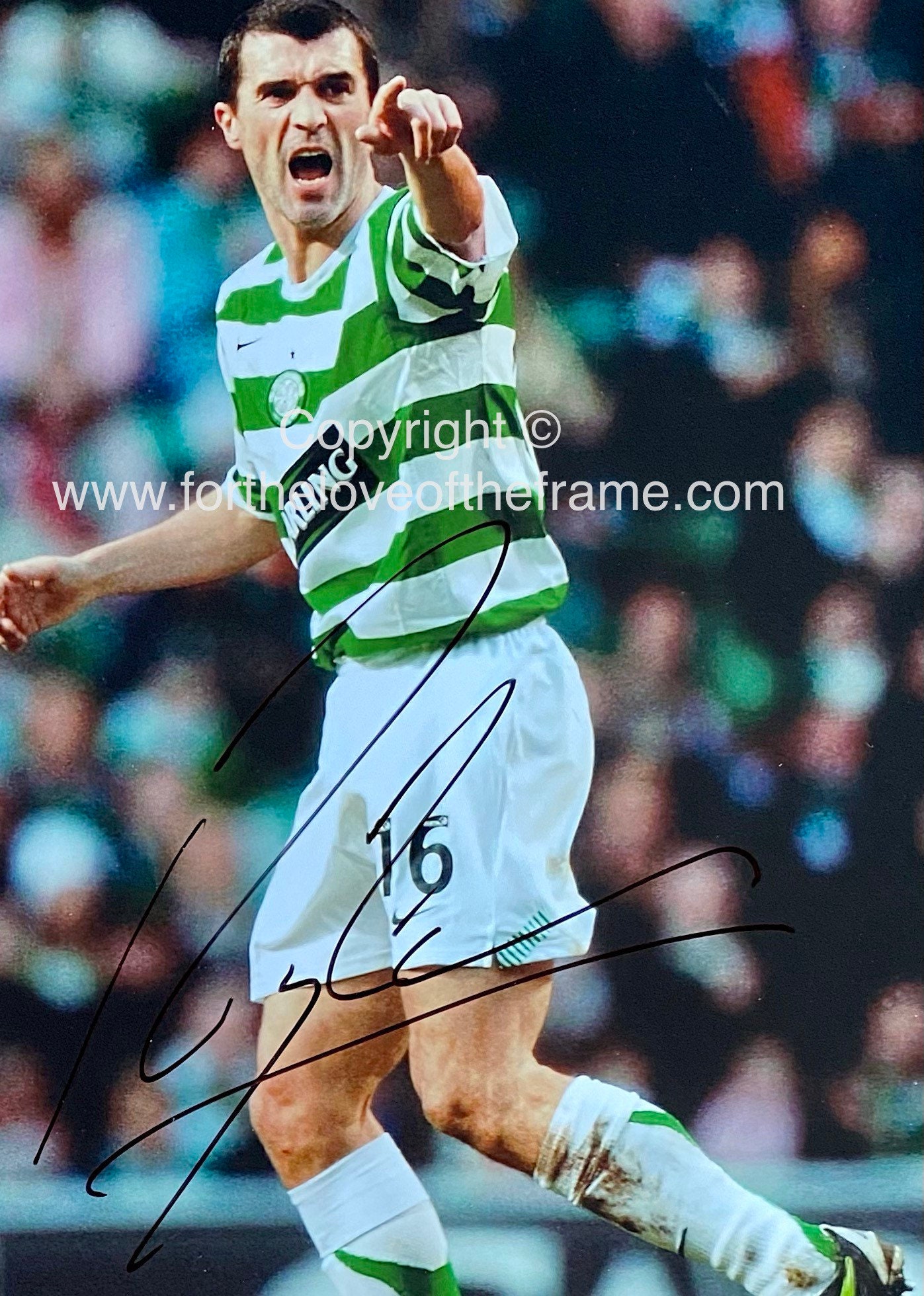Roy Keane Signed Autograph Football Soccer Memorabilia Celtic Photo in ...