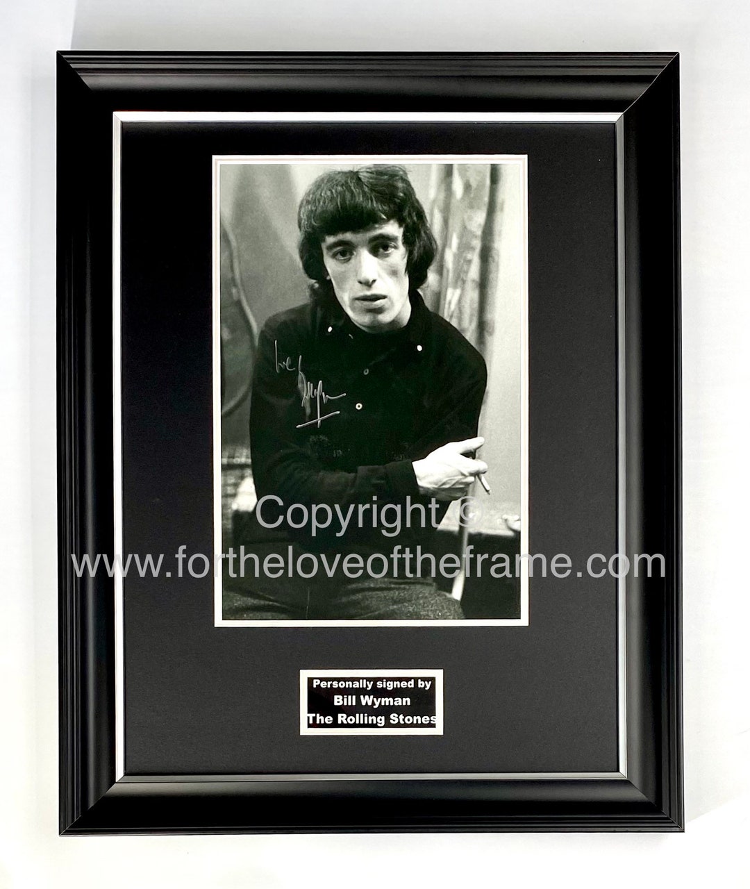 Bill Wyman Signed Autograph Music Memorabilia the Rolling Stones Photo ...