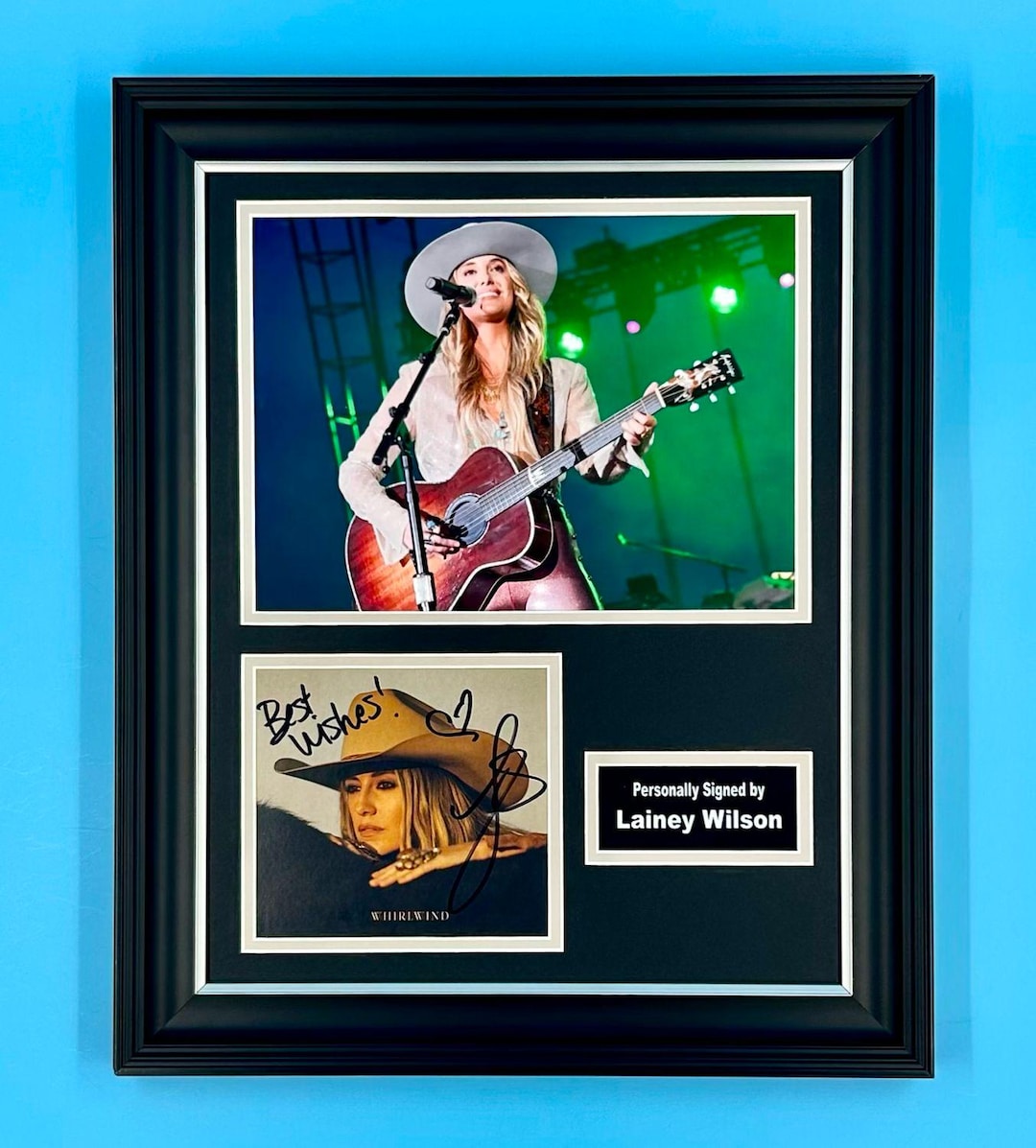 Lainey Wilson Signed Photo in Luxury Handmade Wooden Frame ...